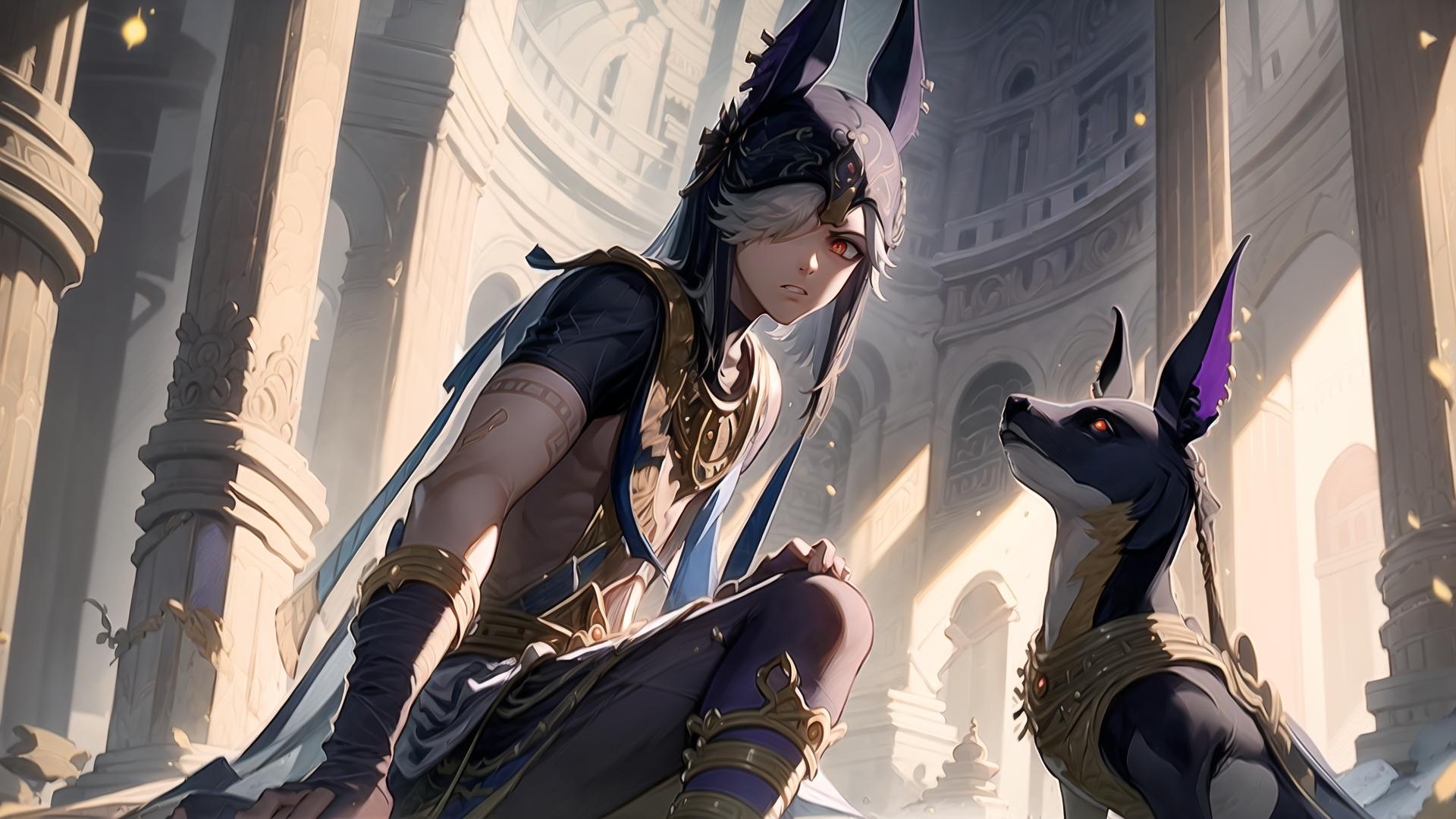 Artificial Intelligence generated wallpaper of Cyno - GENSHIN.CH