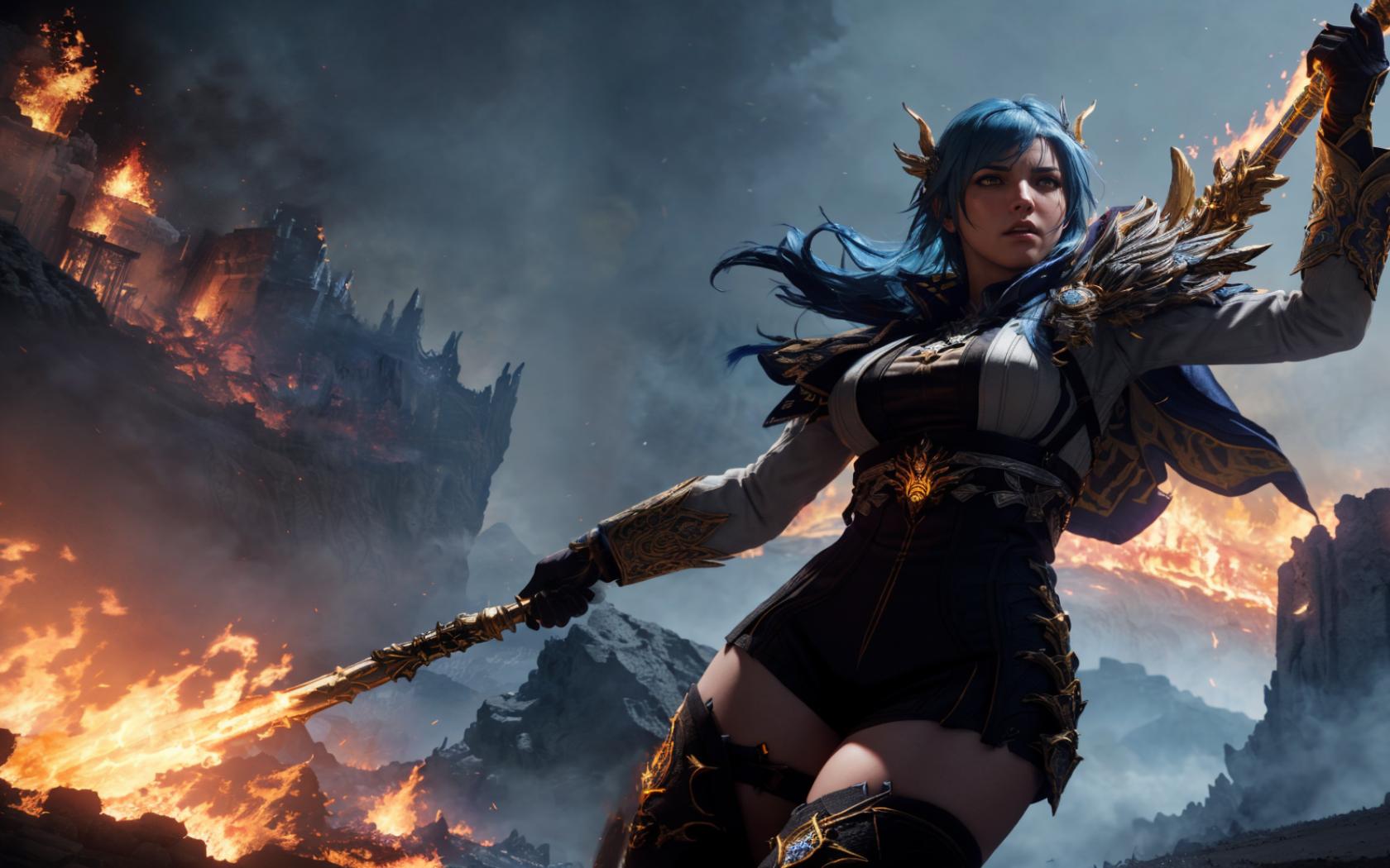 ปัญญาประดิษฐ์สร้างวอลเปเปอร์ Eula - GENSHIN.CH