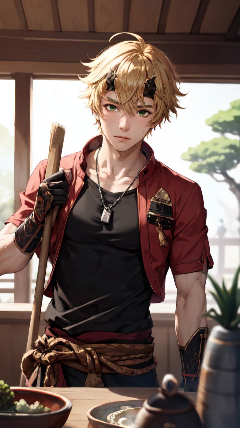 ปัญญาประดิษฐ์สร้างวอลเปเปอร์ Thoma - GENSHIN.CH