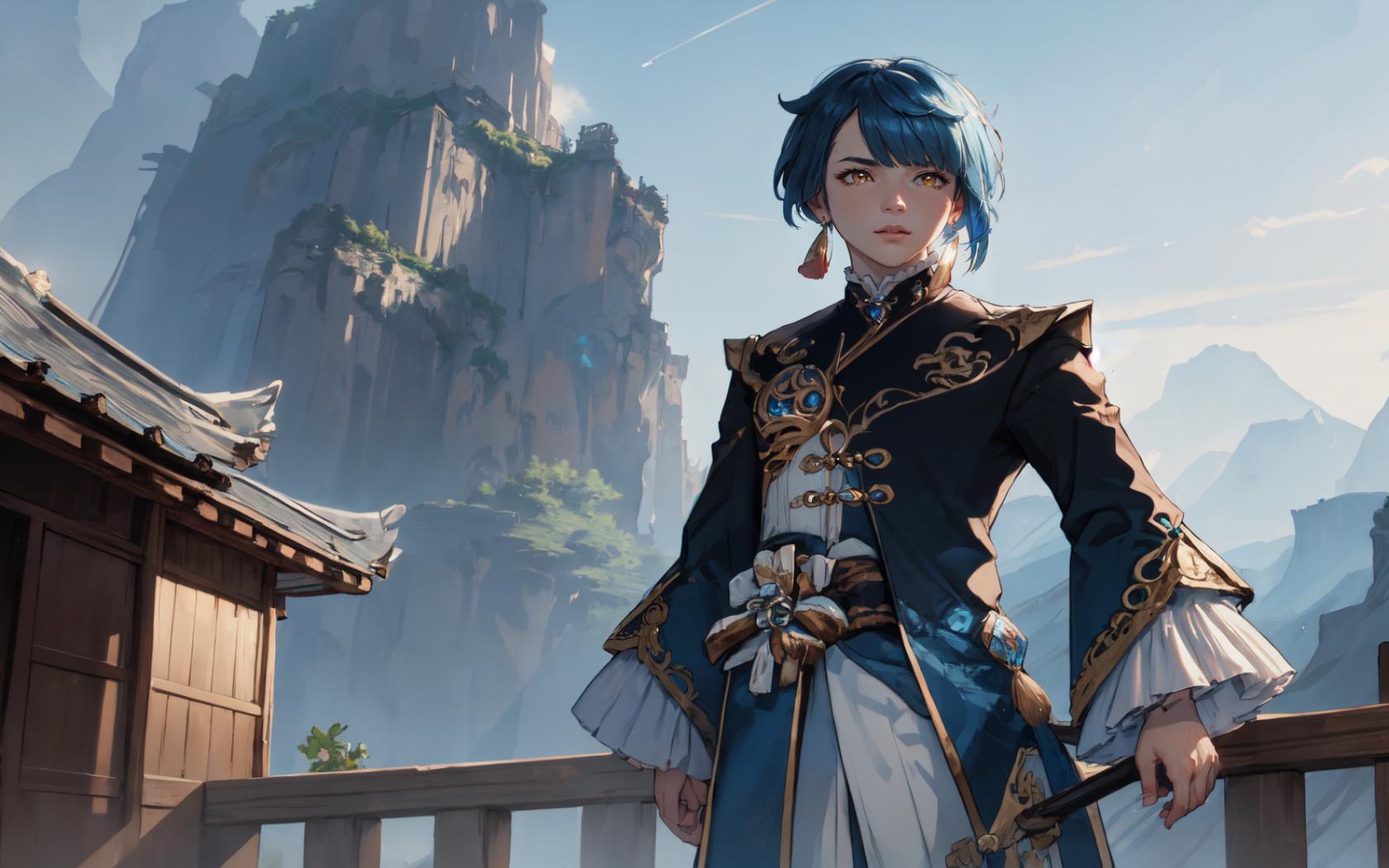 Artificial Intelligence generated wallpaper of Xingqiu - GENSHIN.CH